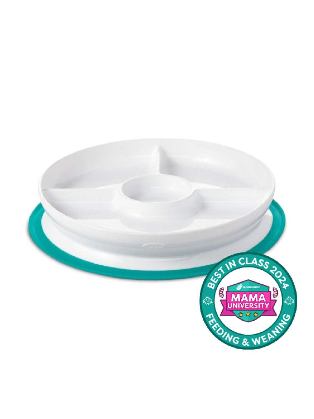 Oxo Tot Stick and Stay Suction Divided Plate | edamama